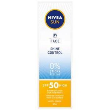 Nivea Sun Sunblock Uv Face Shine Control Spf50 Reviews - Black Box