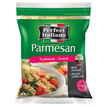 Perfect Italiano Hard Cheese Parmesan Shredded Reviews - Black Box